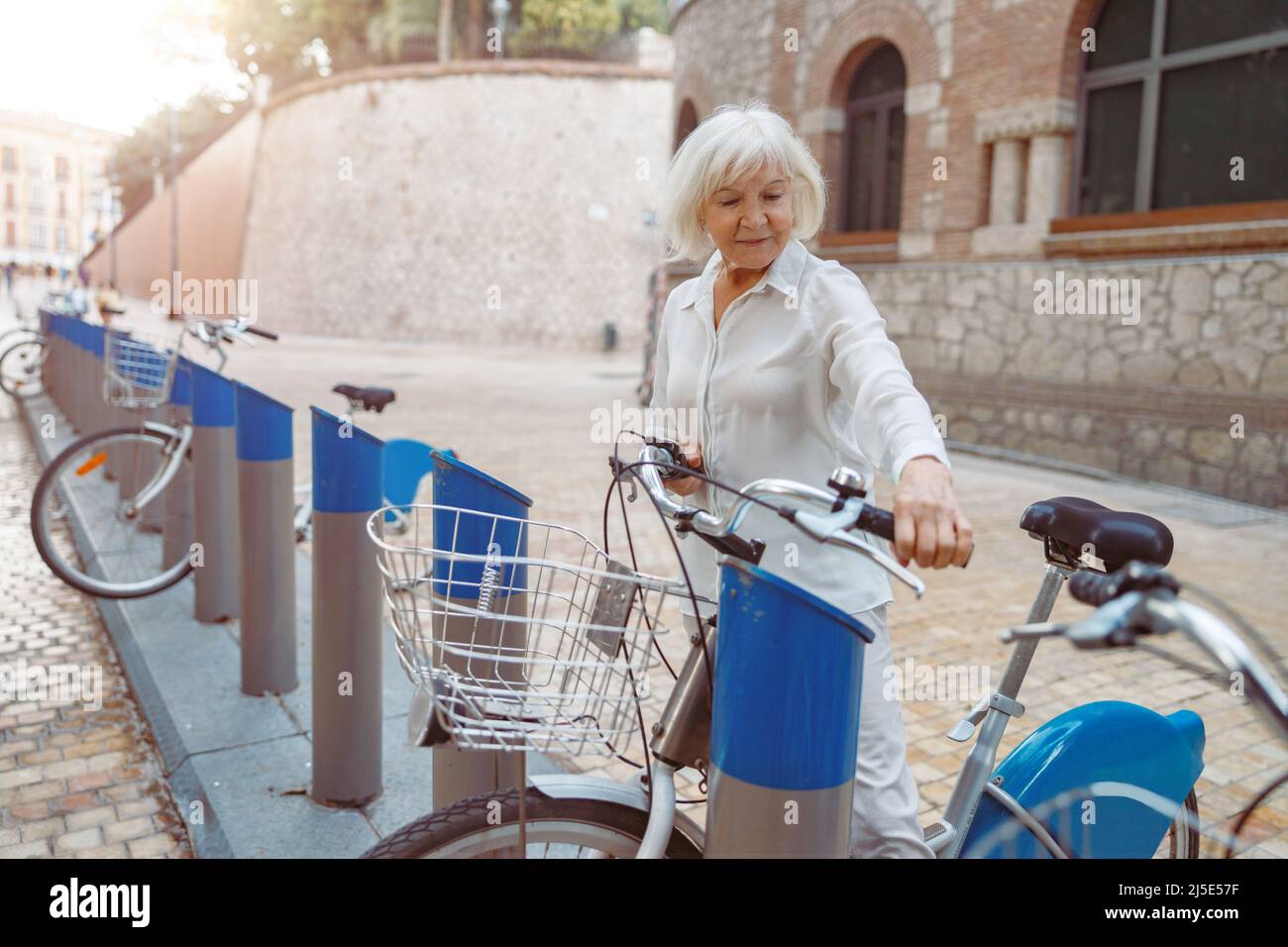 Close up elderly female taking hi-res stock photography and images - Alamy
