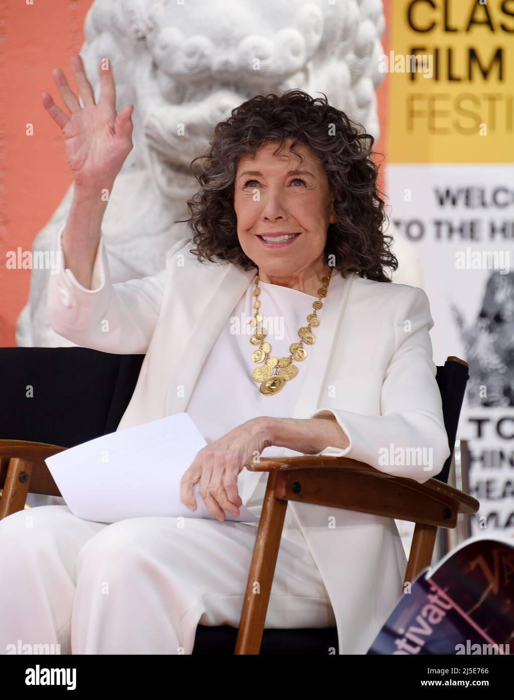 Lily Tomlin's Hand and Footprint Ceremony Stock Photo - Alamy