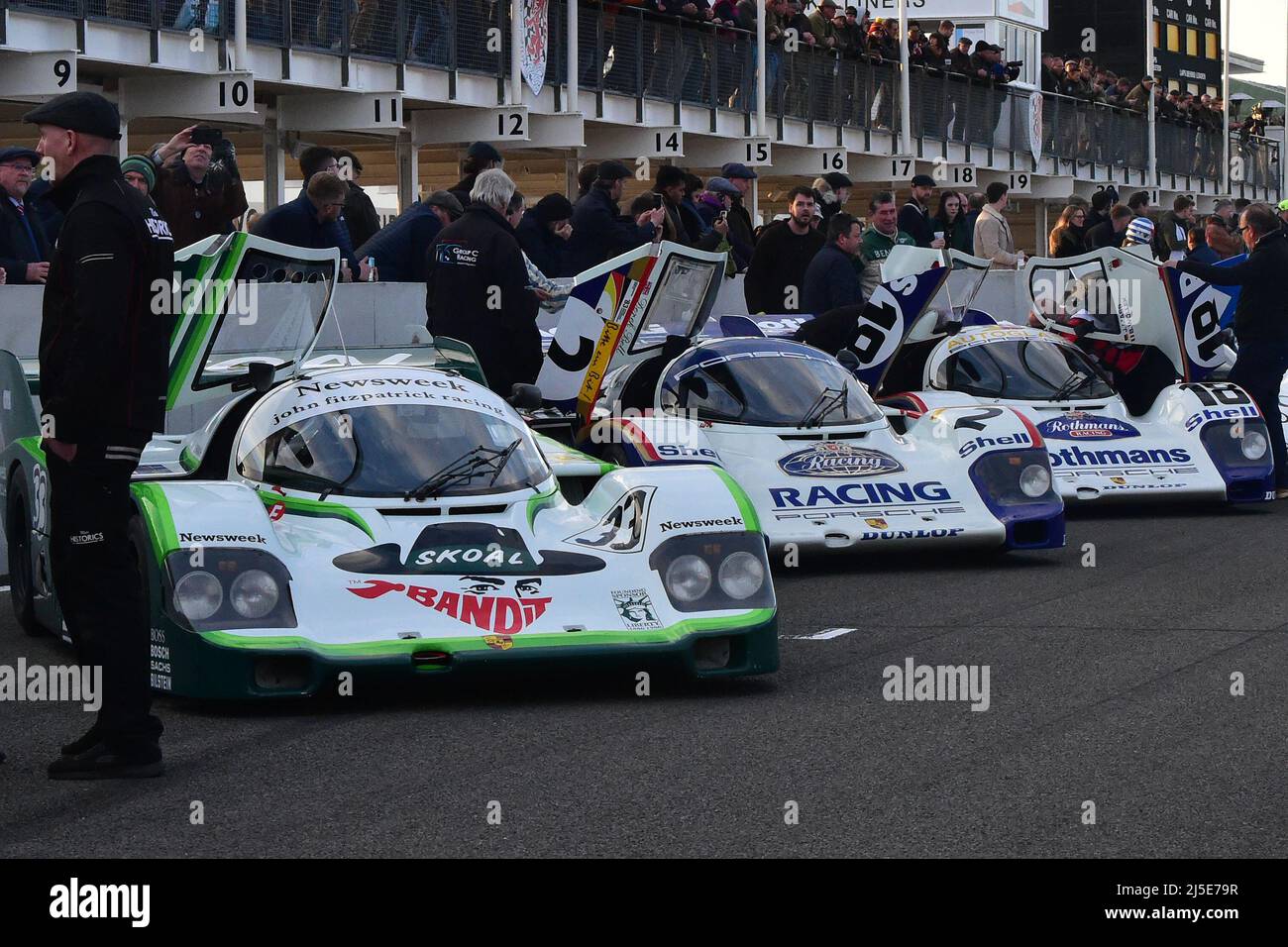 Lined up on the Goodwood grid for a Le Mans style start, Starting life ...