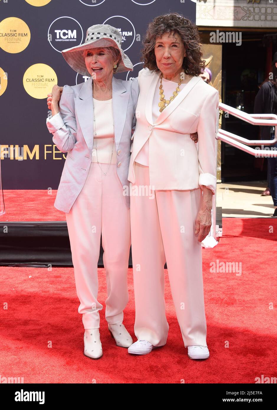 Lily Tomlin's Hand and Footprint Ceremony Stock Photo - Alamy