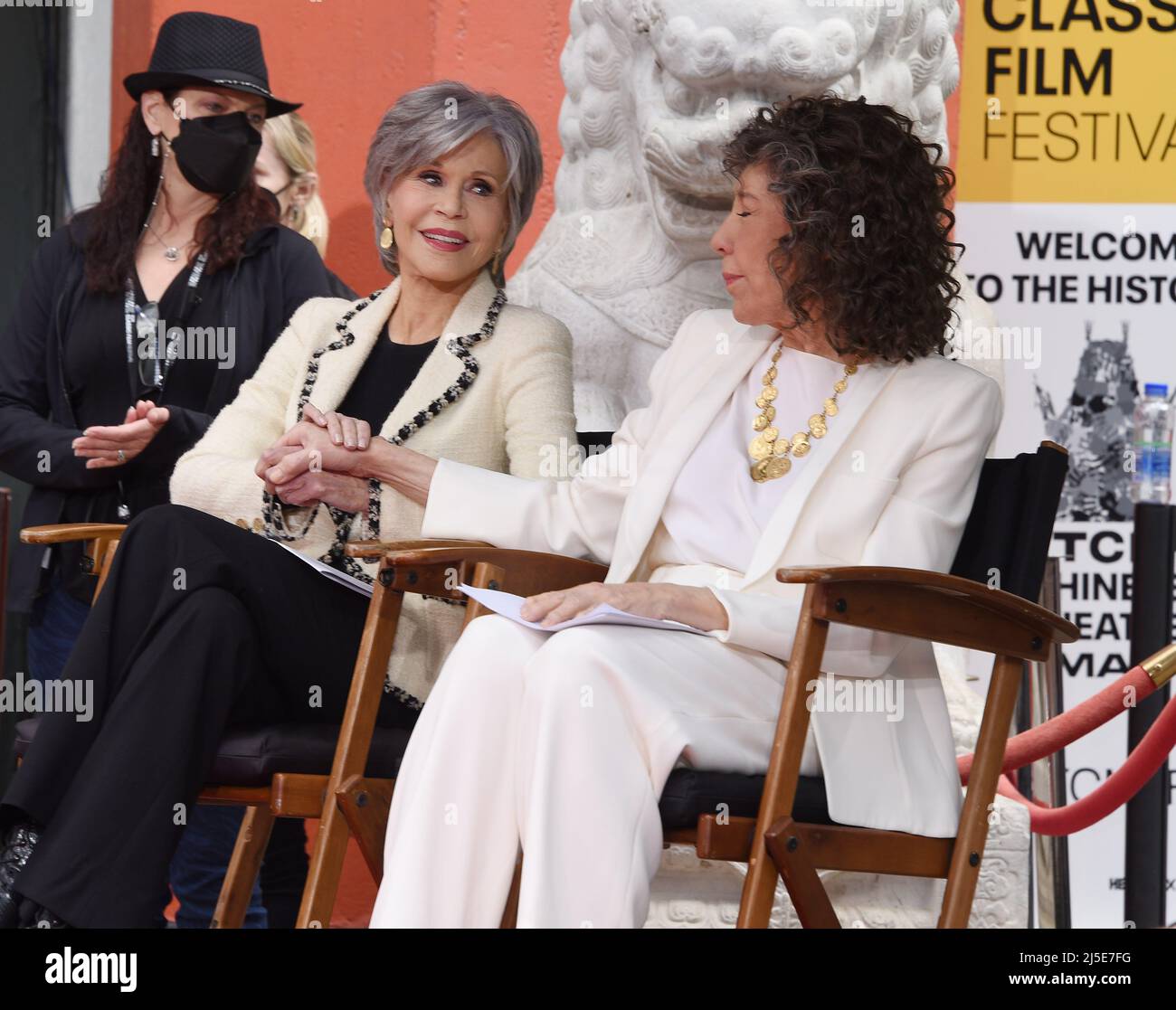 Lily Tomlin's Hand and Footprint Ceremony Stock Photo - Alamy