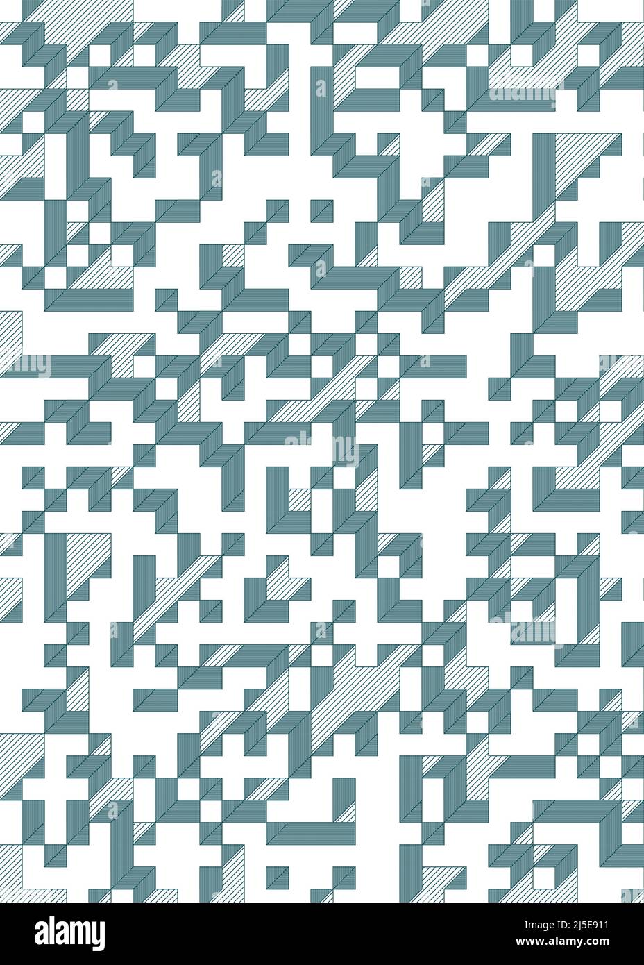 Implementation of Edward Zajec’s “Il Cubo” generative art background art illustration Stock ...