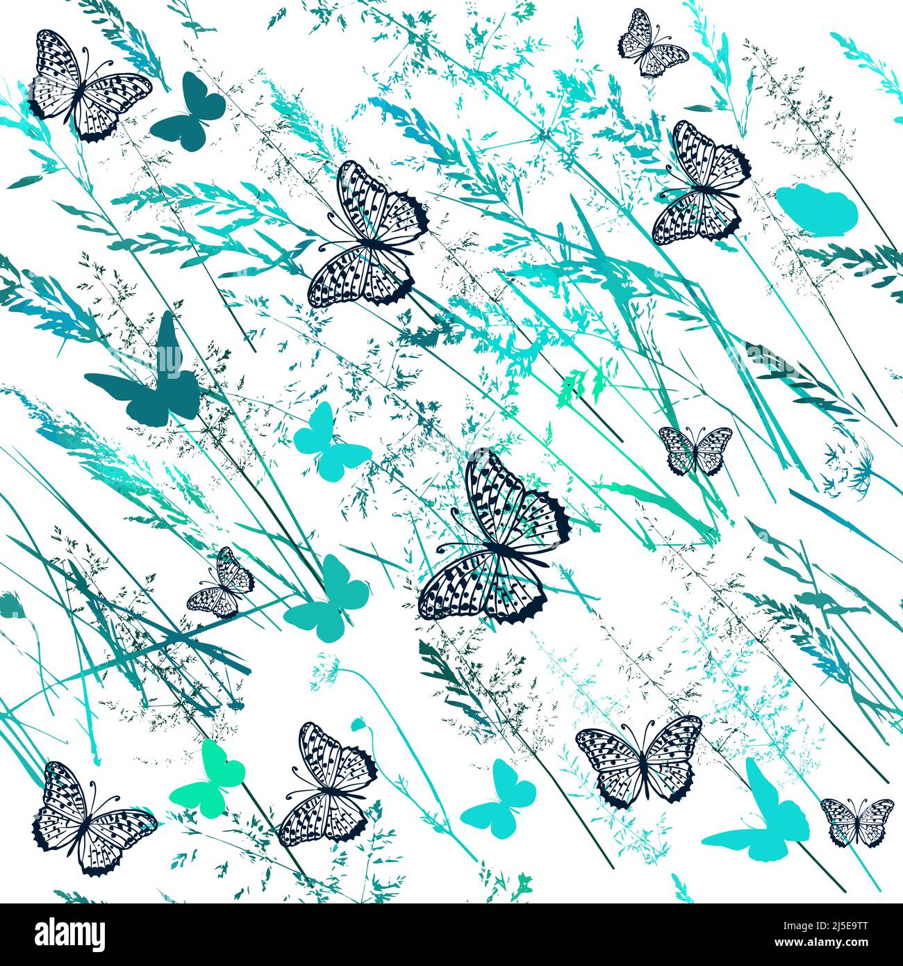 Texture, print design for fabric, background. grass seamless pattern ...