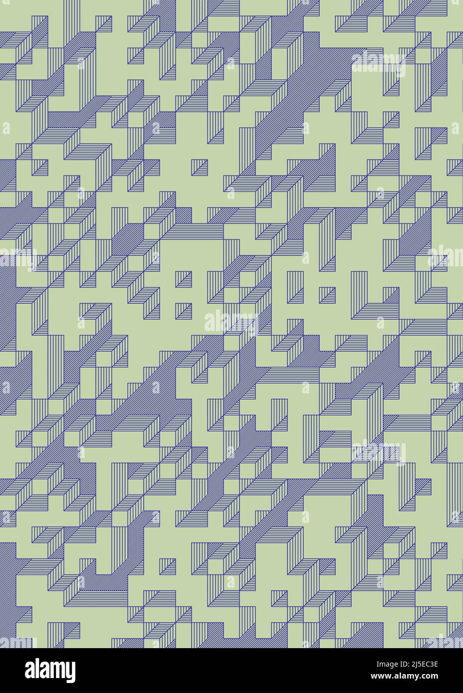 Implementation of Edward Zajec’s “Il Cubo” generative art background art illustration Stock ...