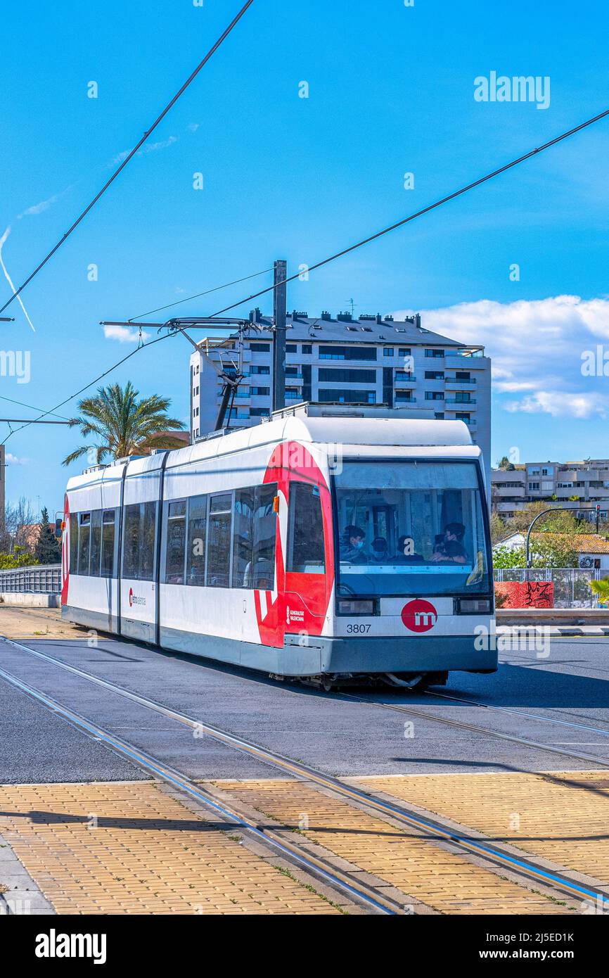 Valencia streetcar hi-res stock photography and images - Alamy