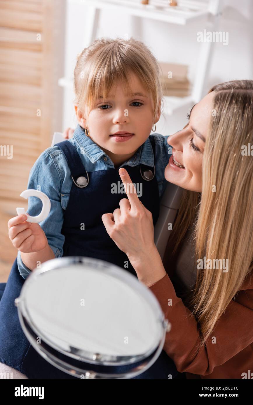 Finger of lesson pointing at her hi-res stock photography and images ...