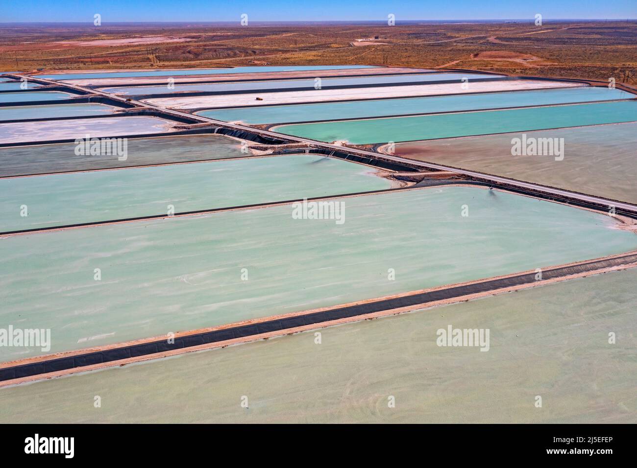 Salt evaporation pond ponds hi-res stock photography and images - Alamy