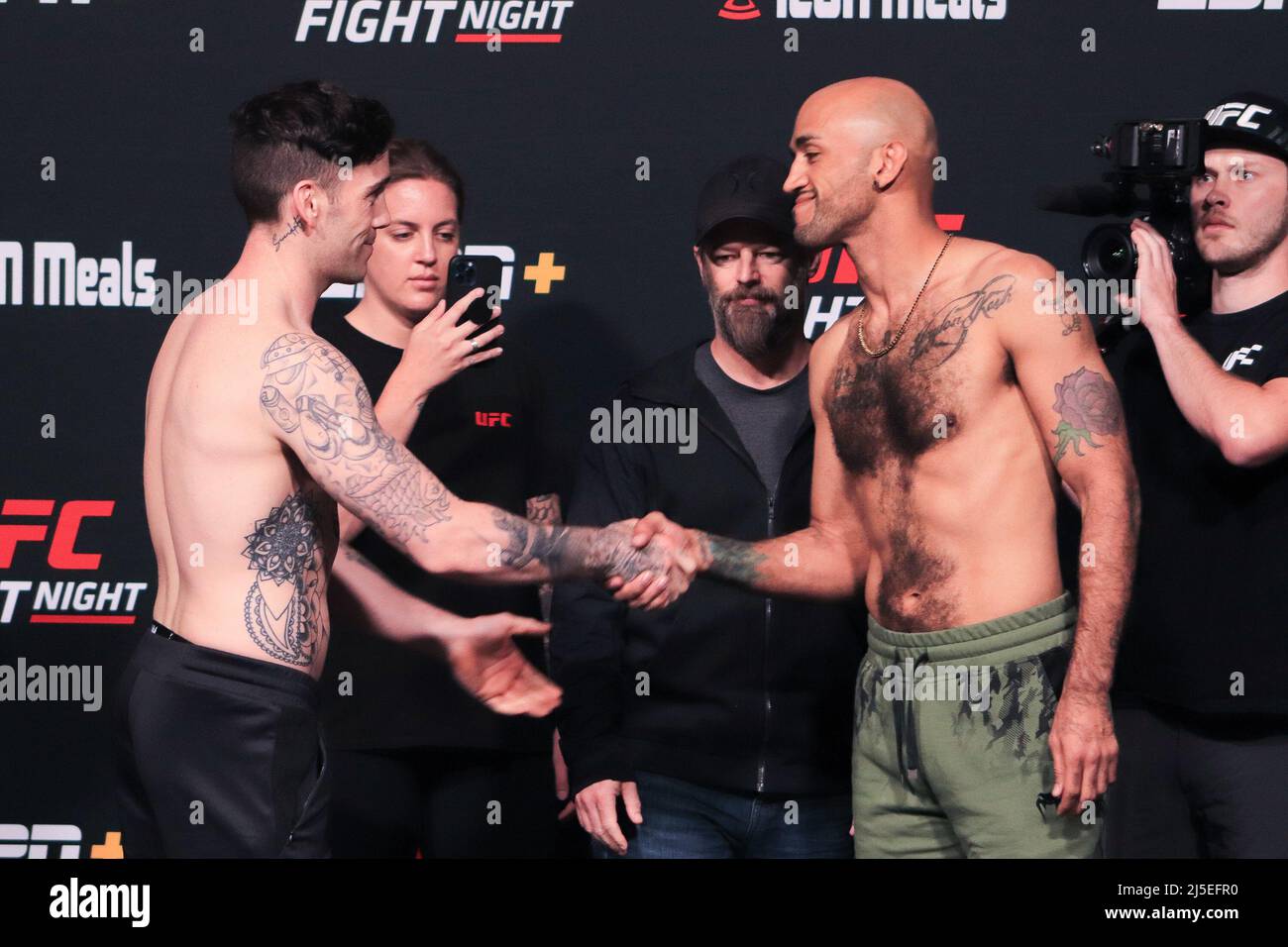 Las Vegas, USA. 22nd Apr, 2022. LAS VEGAS, NV - APRIL 22: (L-R) Dean ...