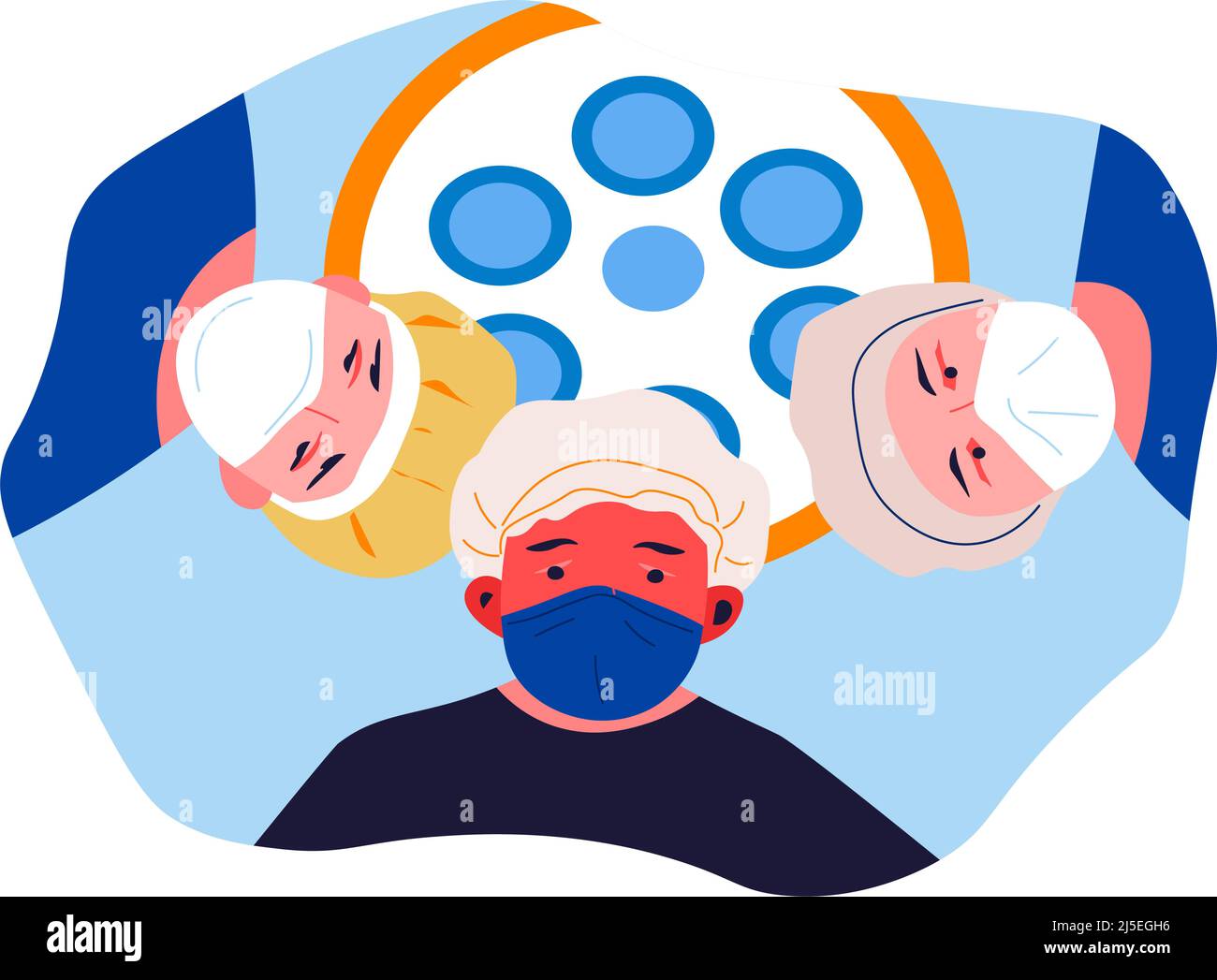 Surgical team work operating room Stock Vector Images - Alamy