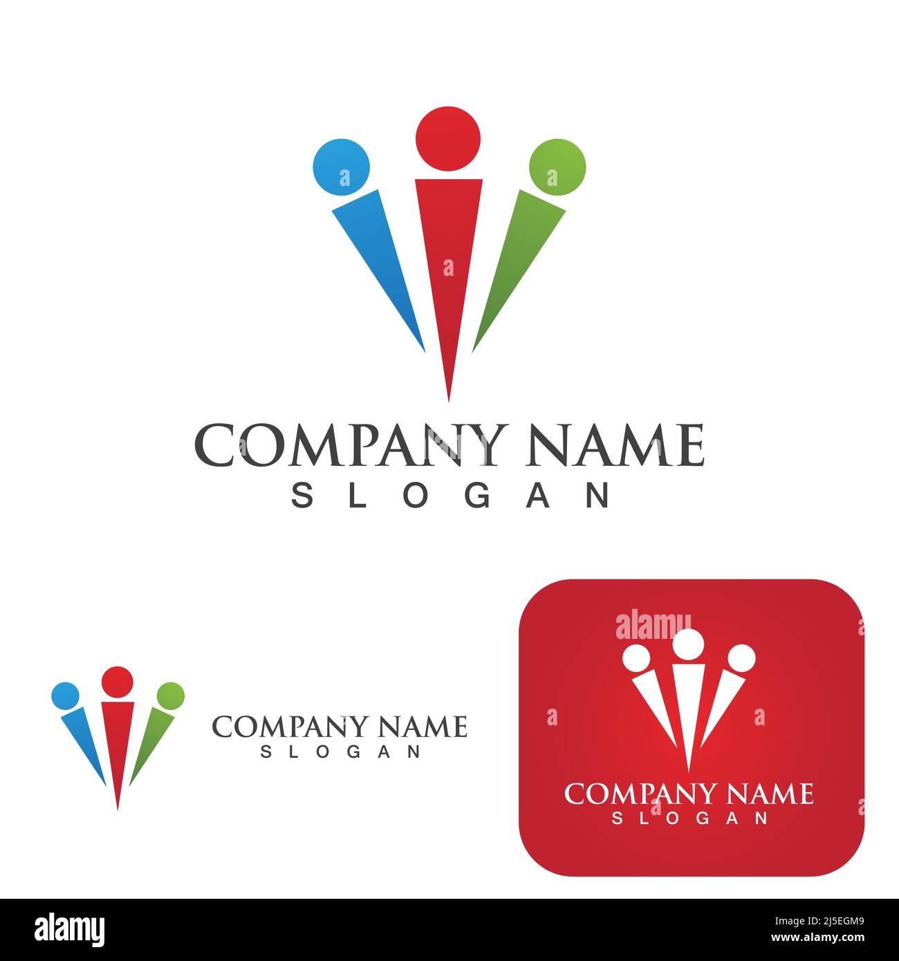 Community group logo, network and social icon vector Stock Vector Image ...