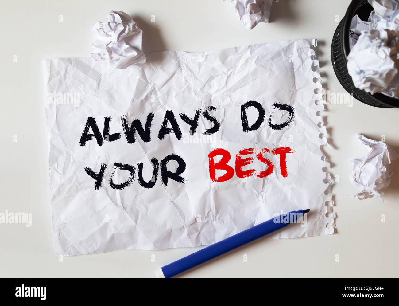 Inspirational motivational quote. Always do your best Stock Photo - Alamy