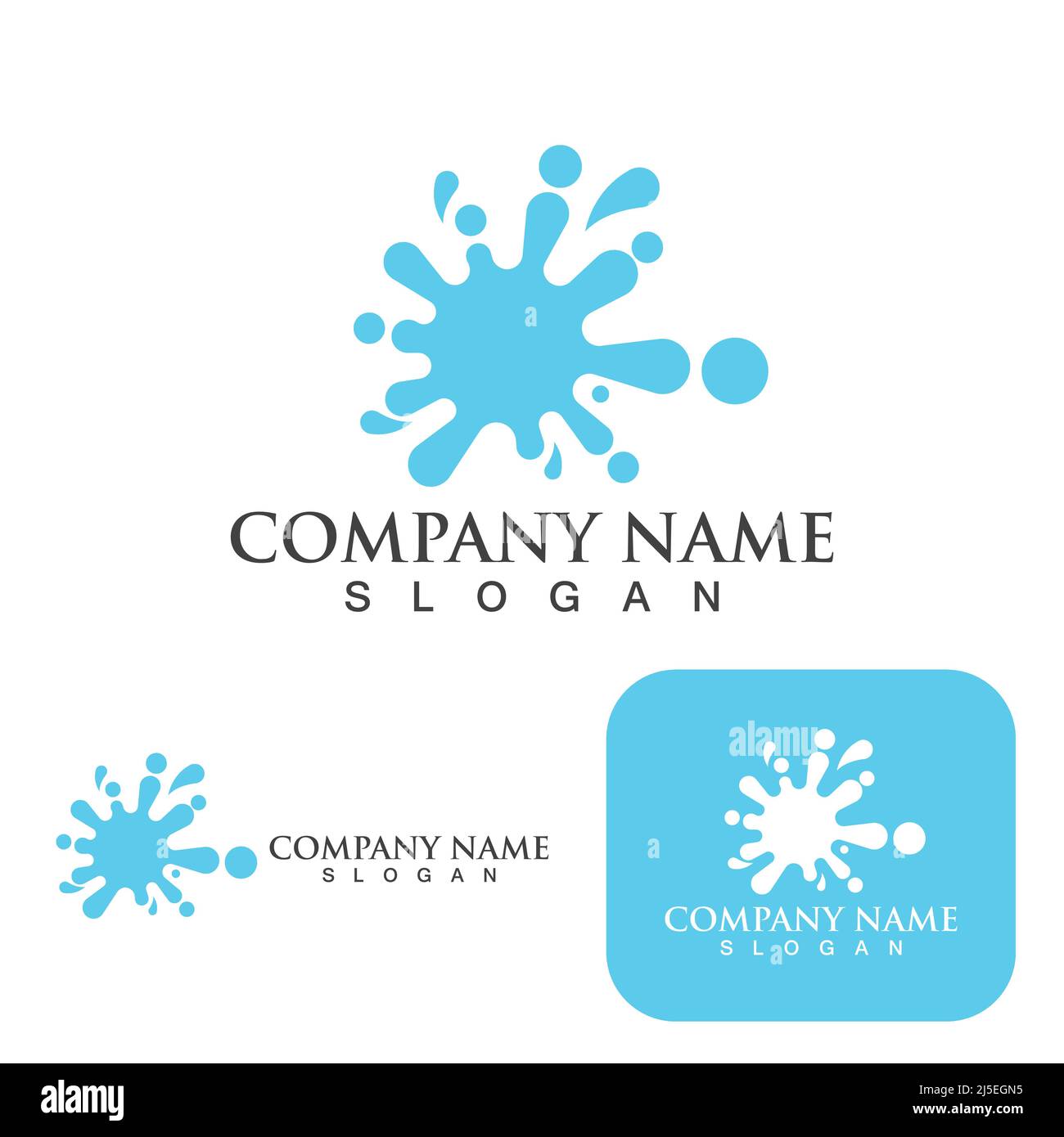 Splash water logo and symbol vector Stock Vector Image & Art - Alamy
