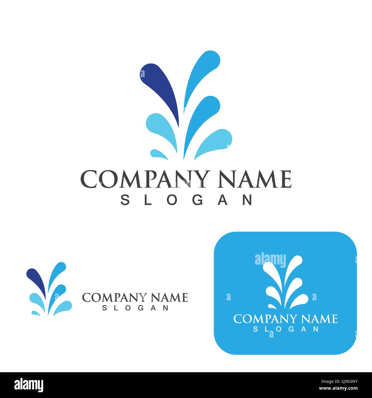 Splash water logo and symbol vector Stock Vector Image & Art - Alamy