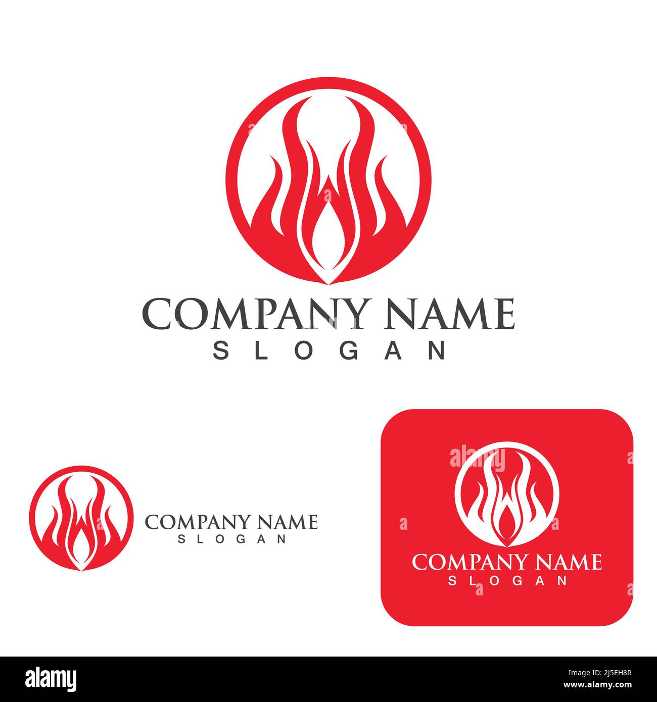 Fire Logo Template Flame Clipart Symbol Icon Vector Stock Vector Image ...