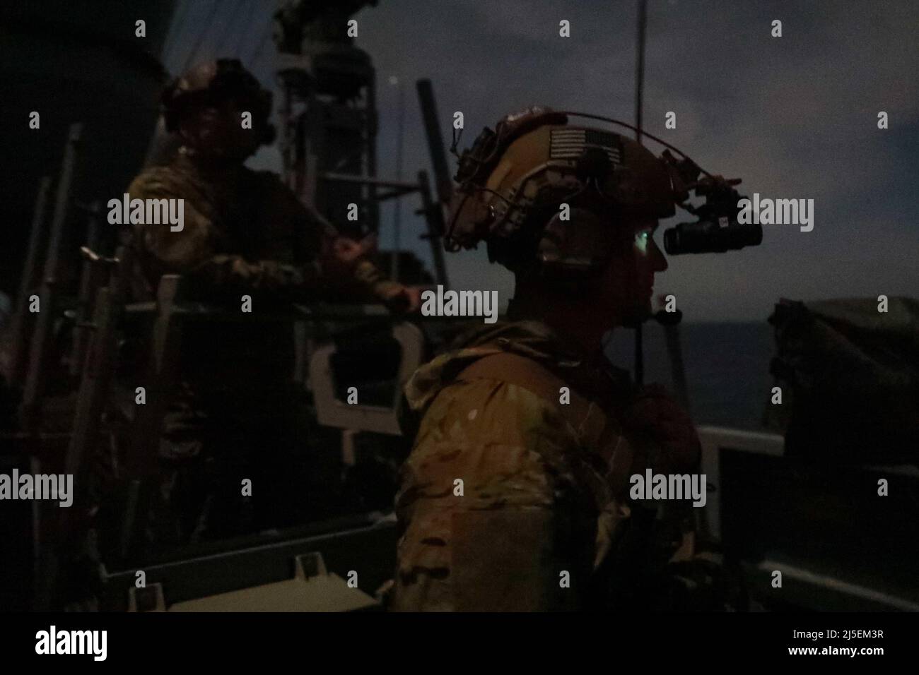 220413-N-UN585-2131 MEDITERRANEAN SEA (April 12, 2022) Gunnery Sgt ...