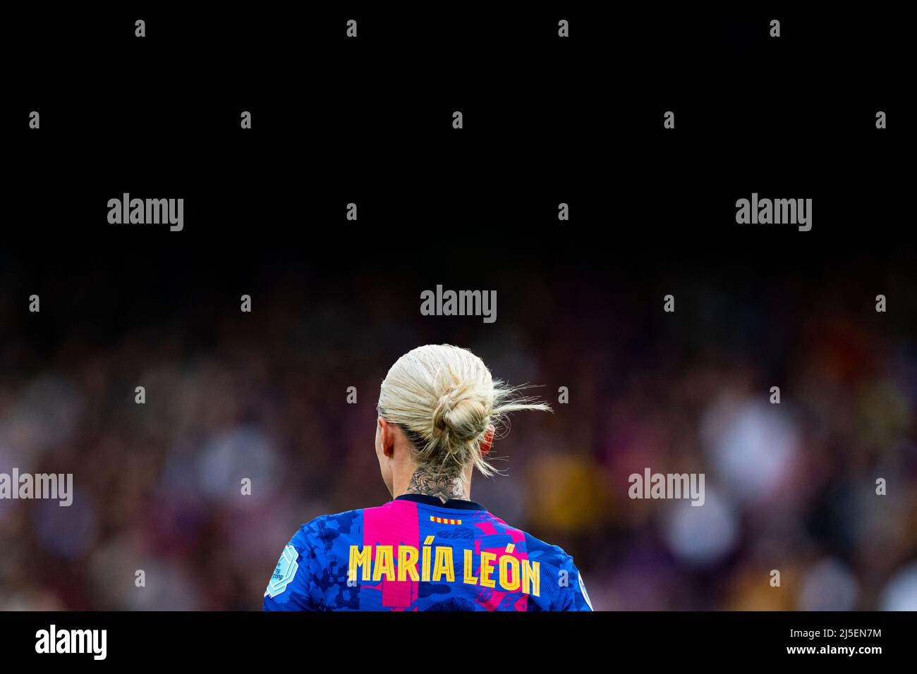 Maria Leon (FC Barcelona) is pictured during the Women?s Champions ...