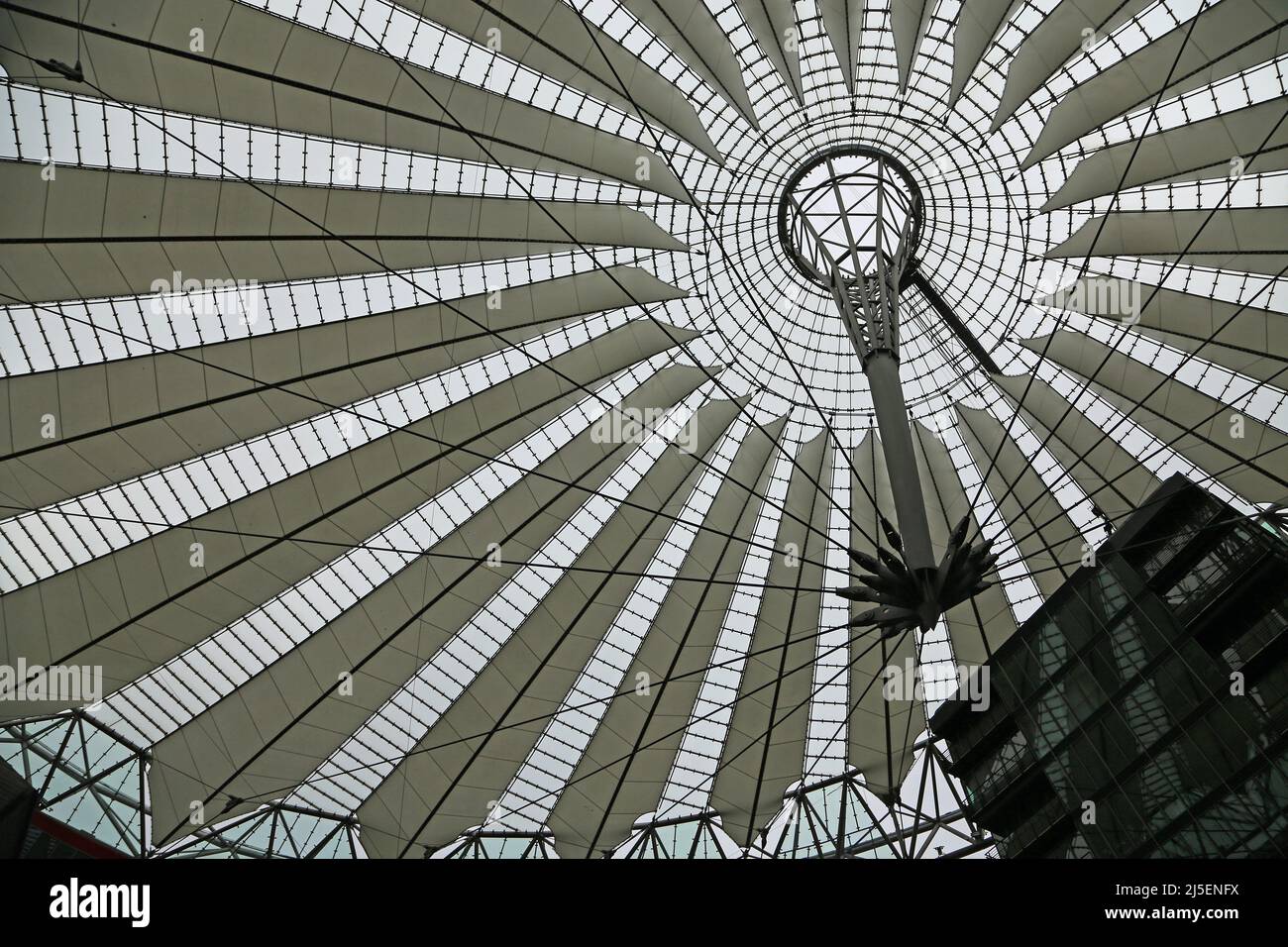 Futuristic Sony Center roof - Berlin, Germany Stock Photo - Alamy