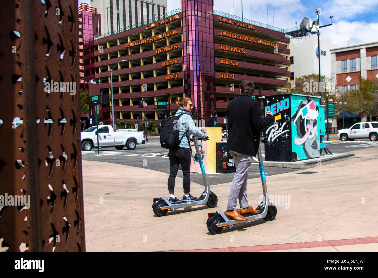 3 bird electric scooters hi-res stock photography and images - Alamy