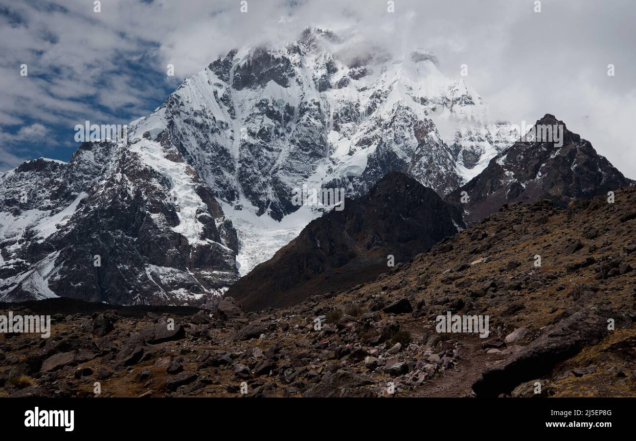 Mount Salkantay Peru Stock Photo - Alamy