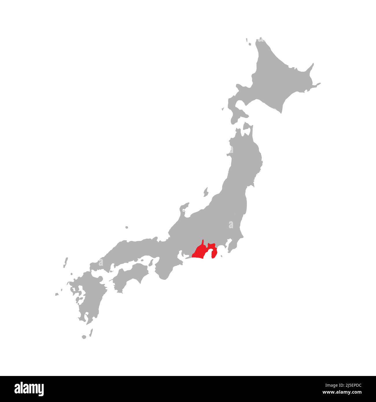 Shizuoka map Stock Vector Images - Alamy