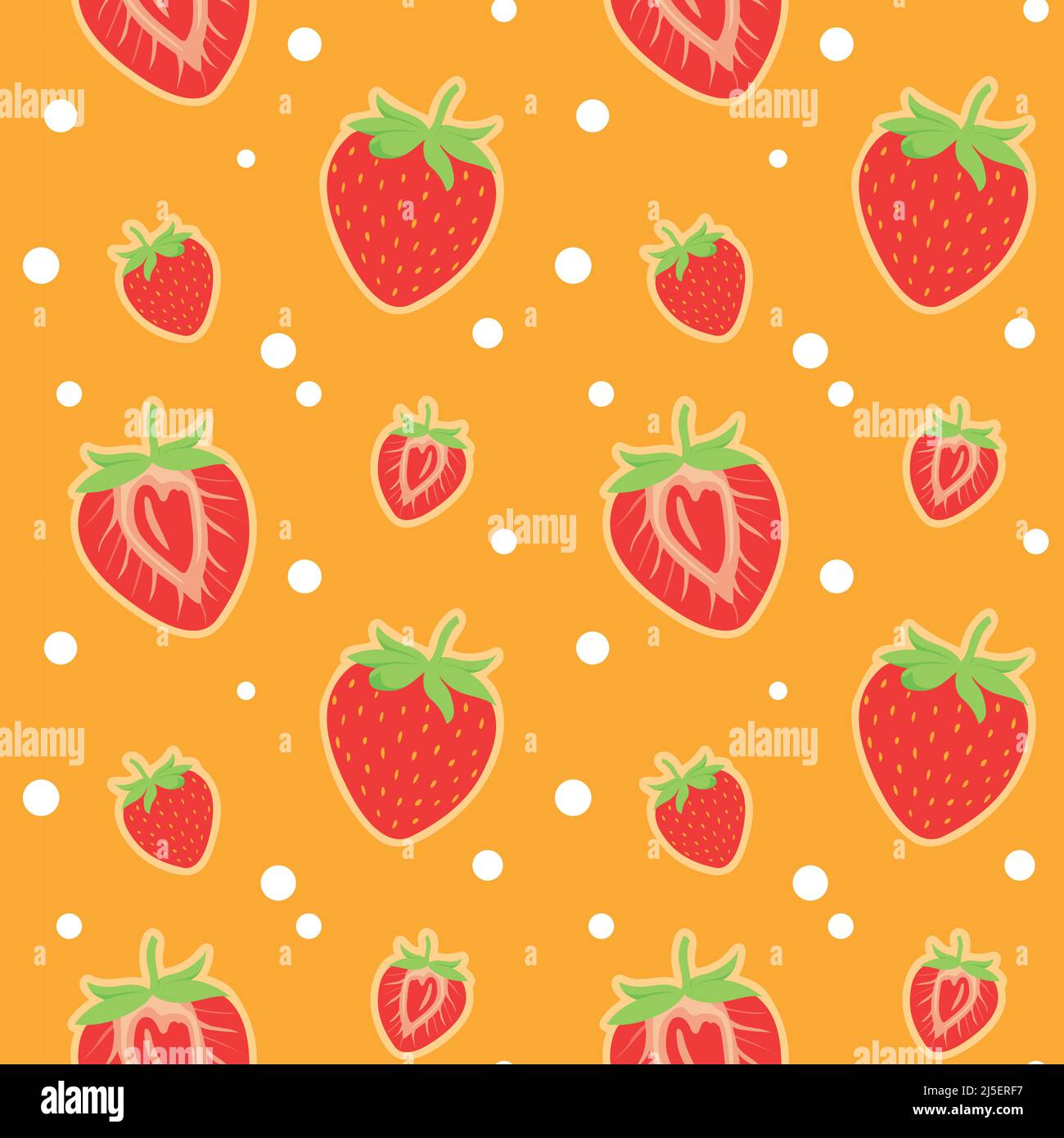 Strawberry background inside Stock Vector Images - Alamy