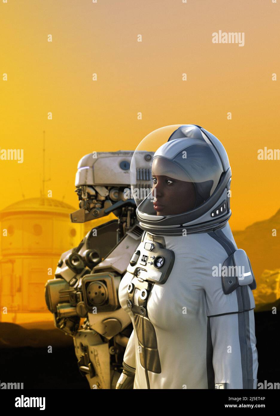 Robot astronaut hi-res stock photography and images - Alamy