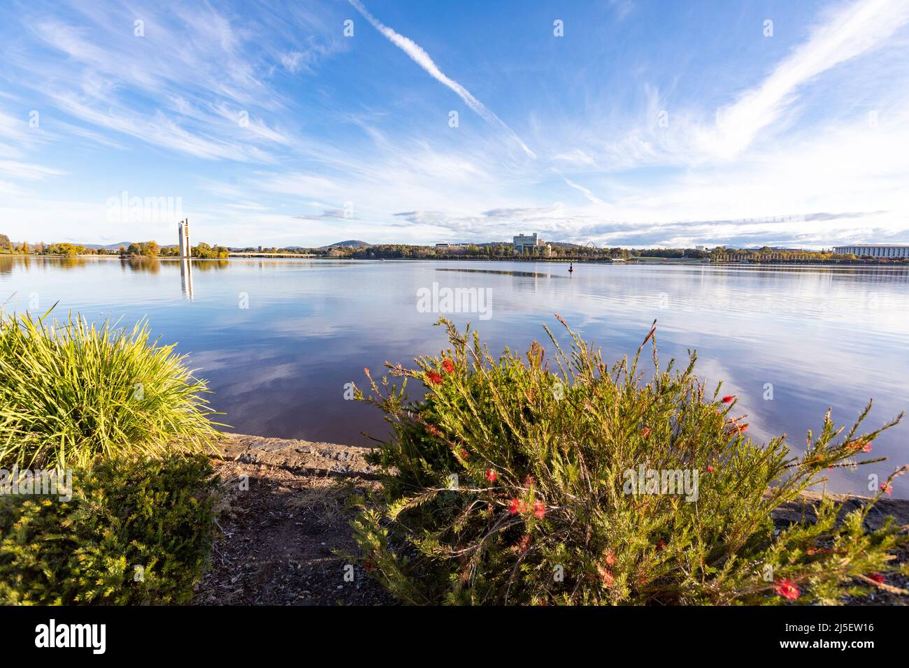 Canberra, National Carillon, National Library, New Parliament House and ...