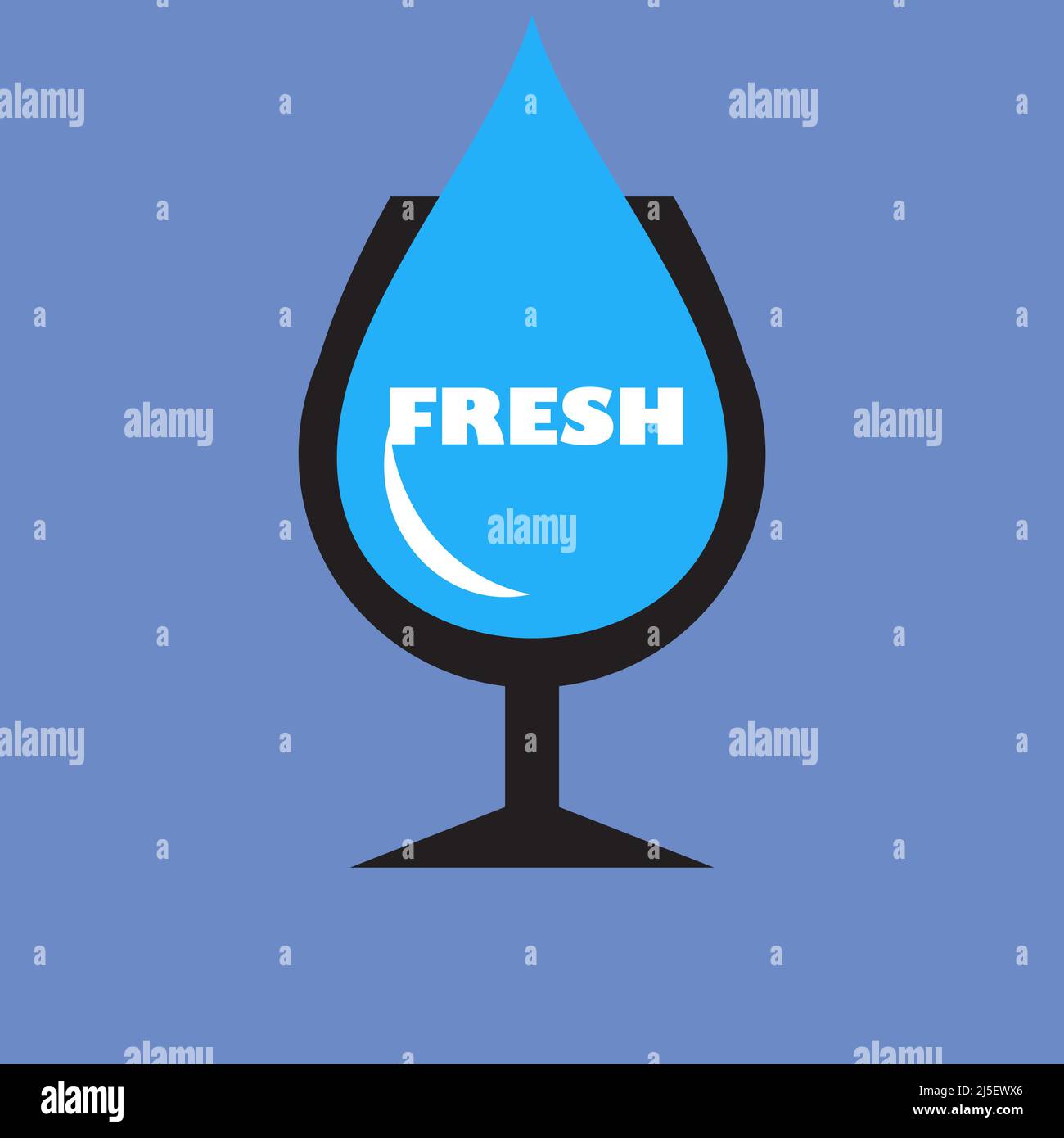 Fresh taste vector illustration in a glass Stock Vector Image & Art - Alamy