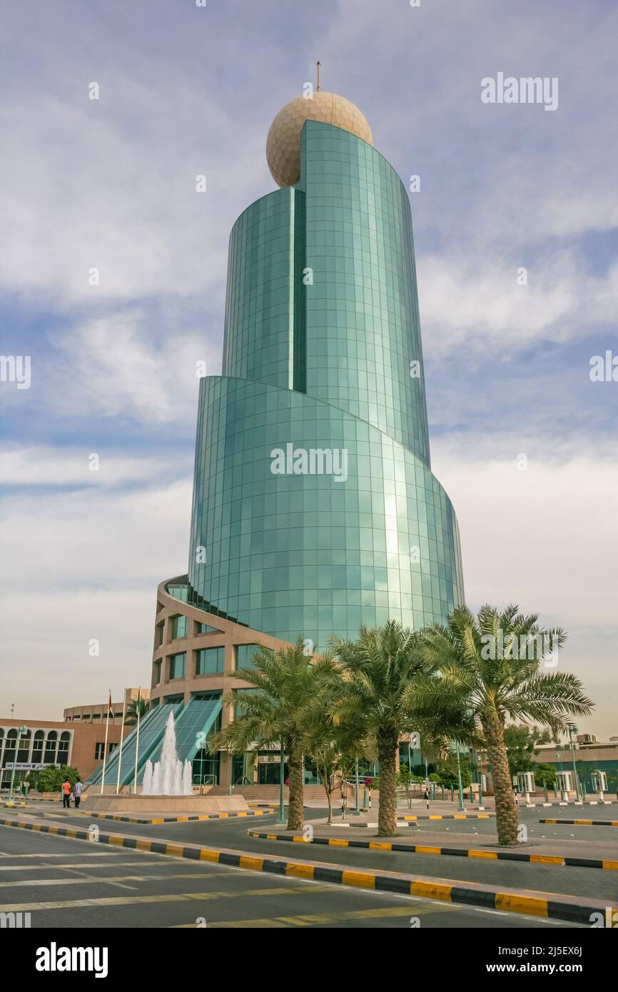 The Etisalat Tower in Sharjah, in the UAE, is designed to look like an ...