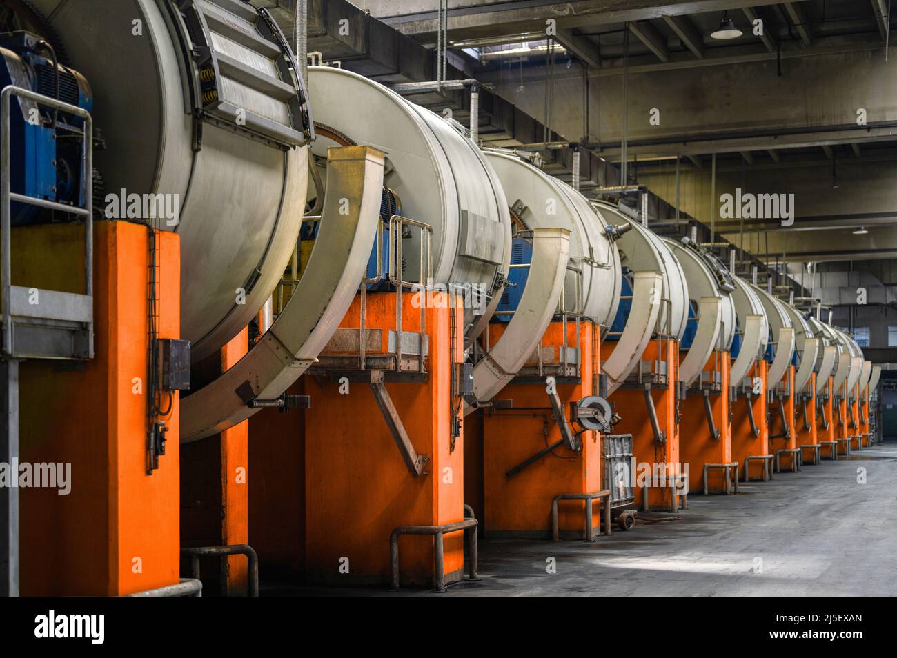 Leather tanning drum hi-res stock photography and images - Alamy