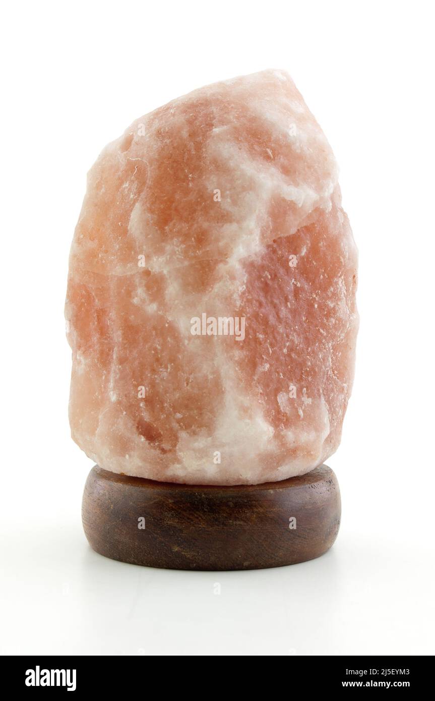 Salt stone isolated on white background Stock Photo - Alamy