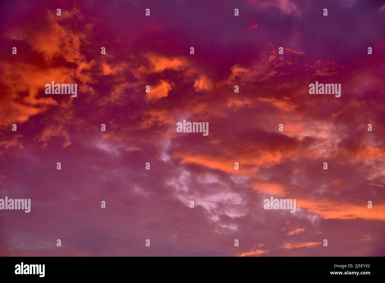 beautiful morning sky with fluffy clouds Stock Photo - Alamy