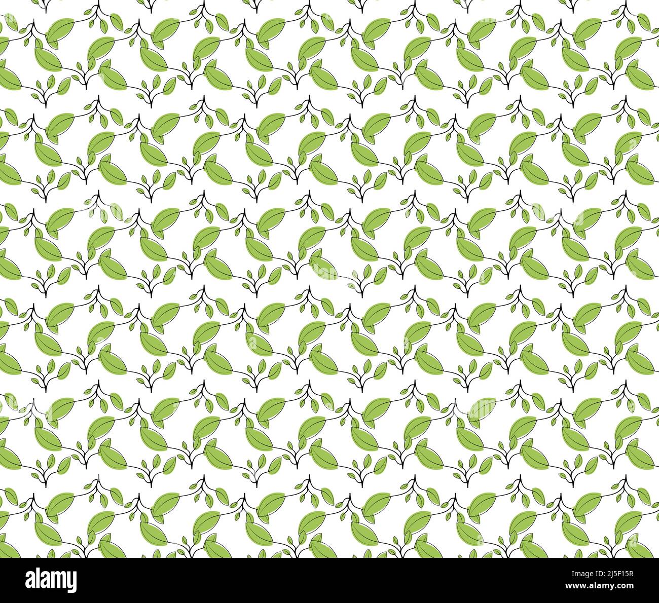 Seamless Leaf pattern. Graphic ornament. Floral background. Vector ...