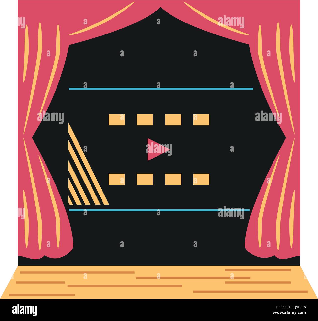 movie screen icon Stock Vector Image & Art - Alamy