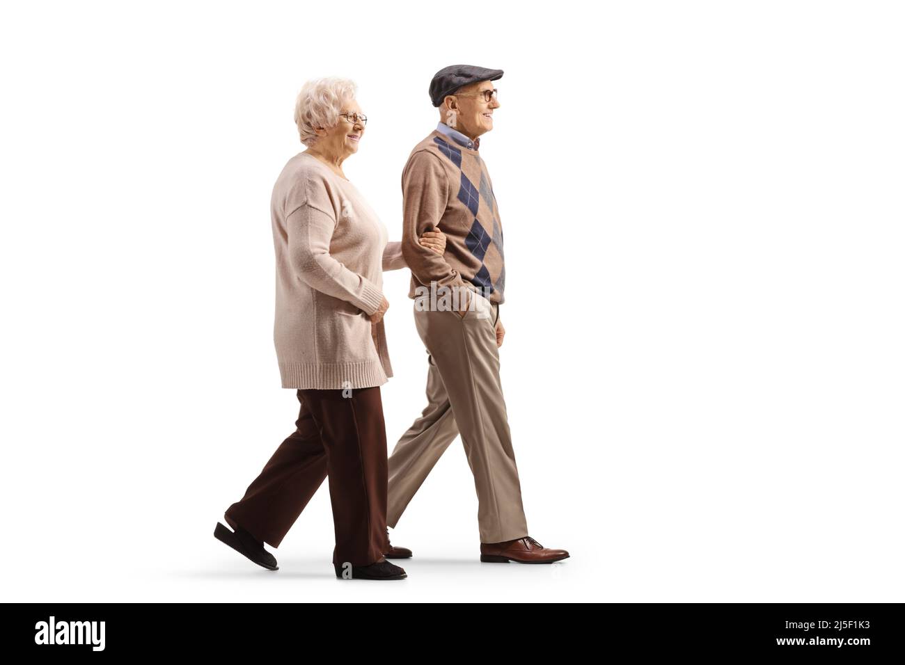 Elderly Couple Walking
