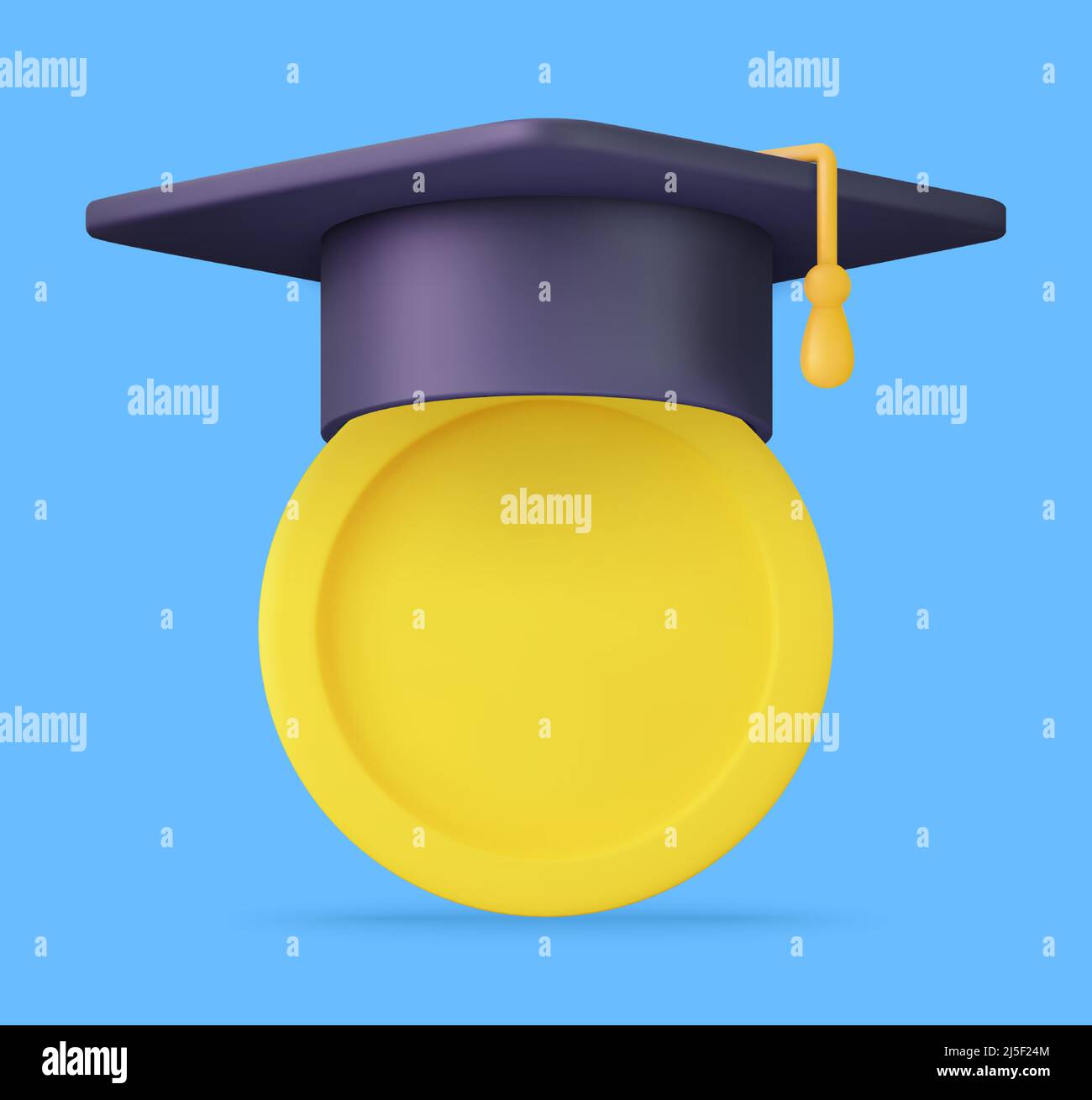 3d Graduation cap icon Stock Vector Image & Art - Alamy