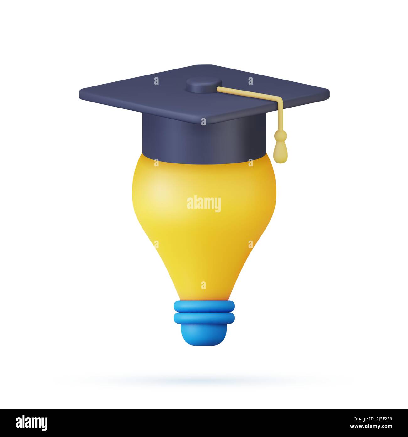 3d Idea and education concept icon light bulb Stock Vector Image & Art ...