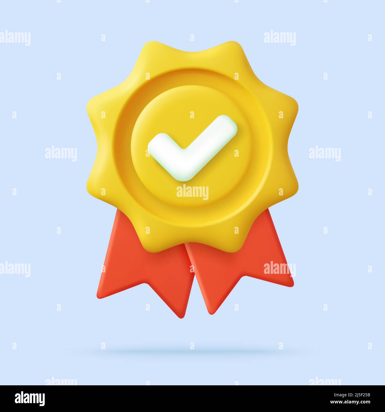 3d Winner medal with ribbon Stock Vector Image & Art - Alamy