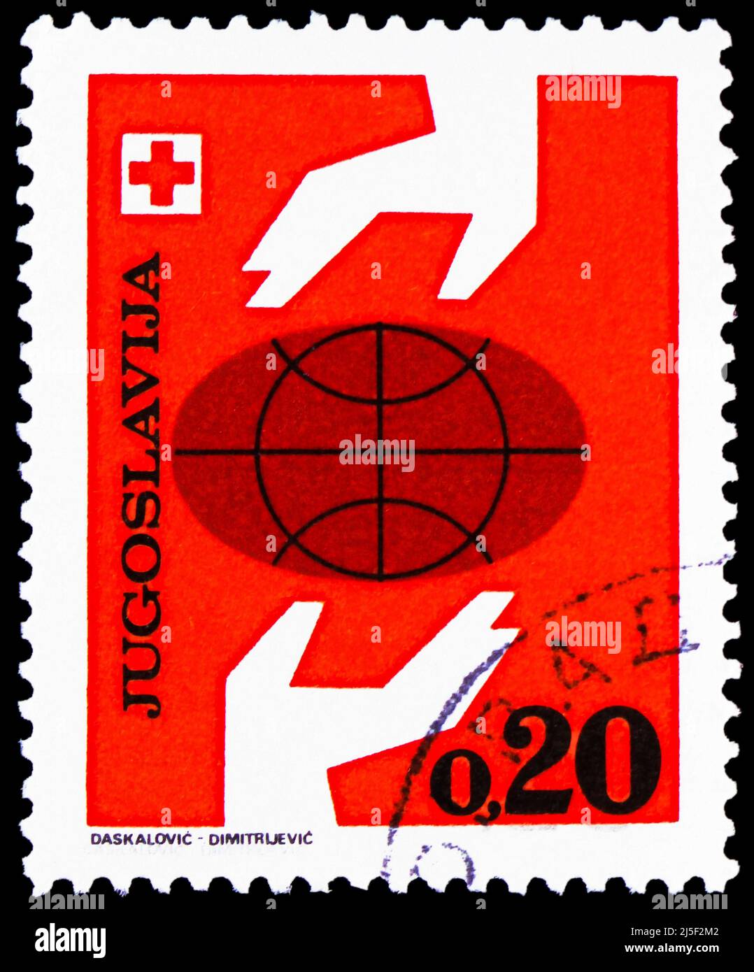 MOSCOW, RUSSIA - MARCH 27, 2022: Postage stamp printed in Yugoslavia ...
