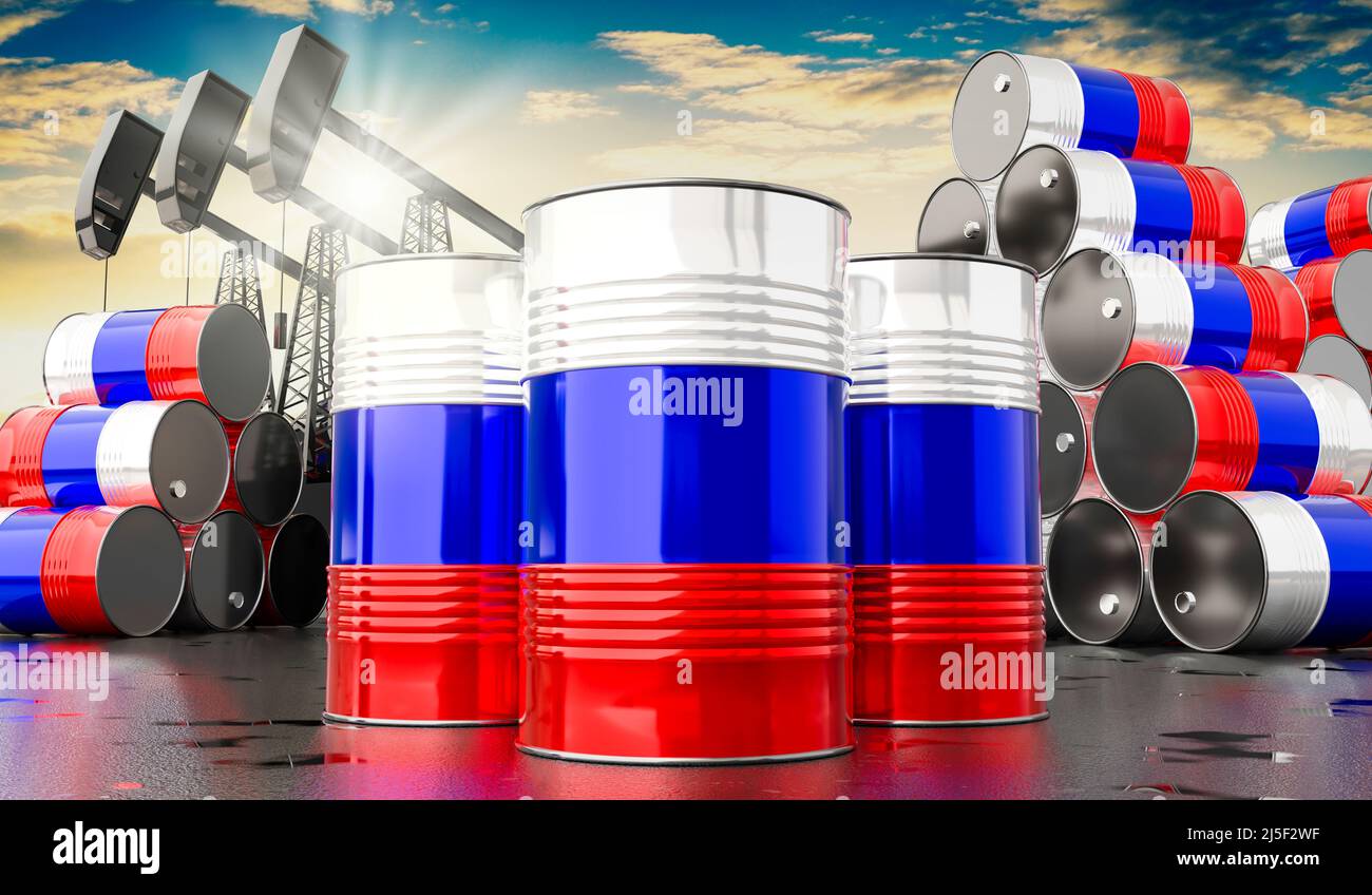 Russia oil barrel hi-res stock photography and images - Alamy