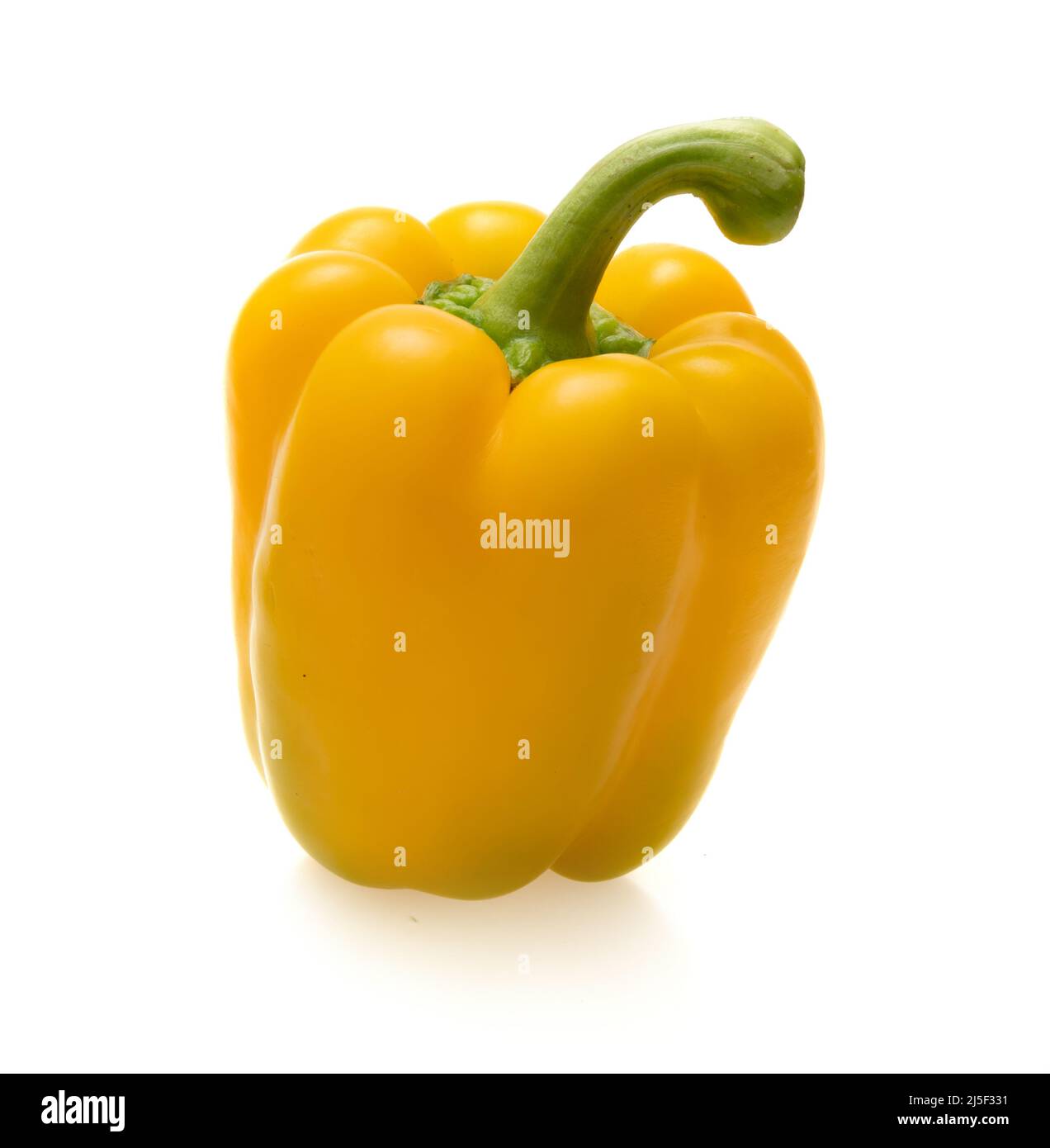 Yellow bell pepper isolated on white. Food object Stock Photo - Alamy