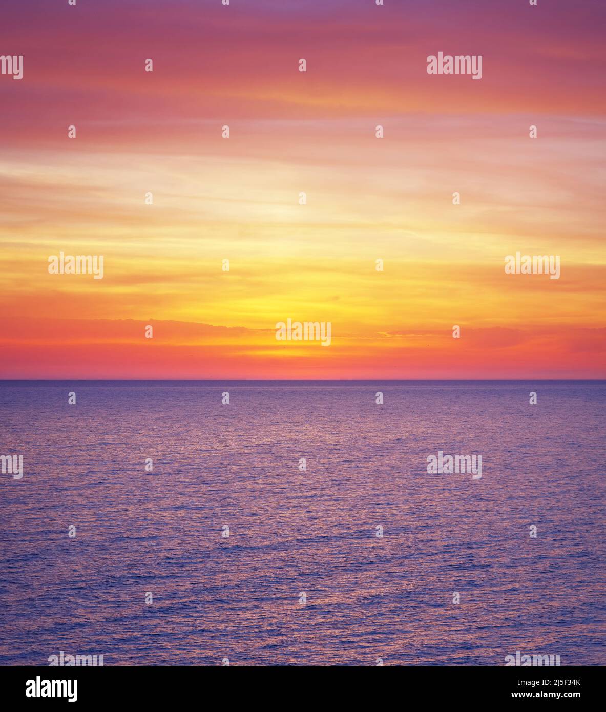 Colours of sea sunset. Seascape nature composition. Natural background ...