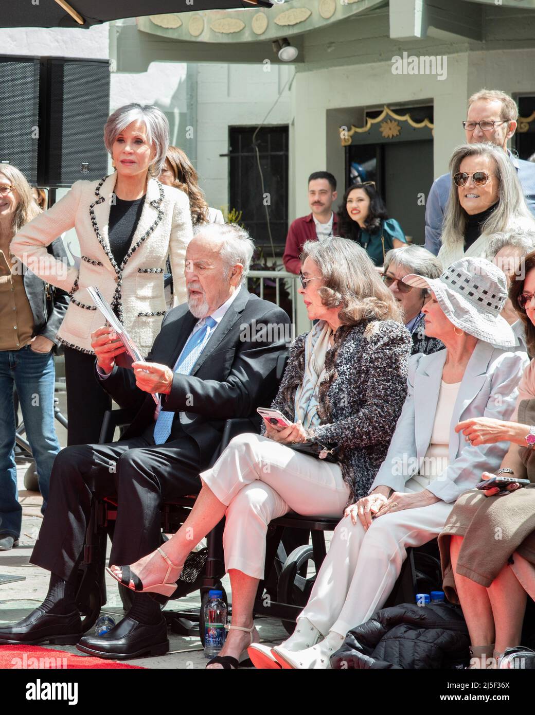 22 April 2022 - Los Angeles, California - (L-R) Jane Fonda, George ...