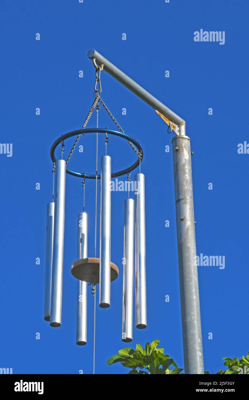 wind chime, metal wind bell Stock Photo - Alamy