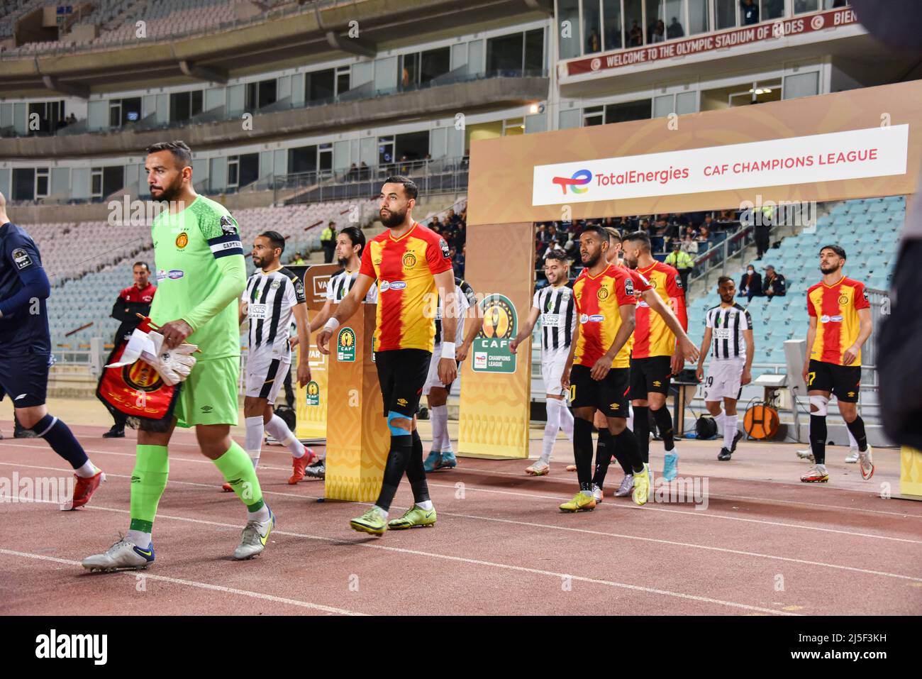 Caf champions league quarter final football match hi-res stock ...