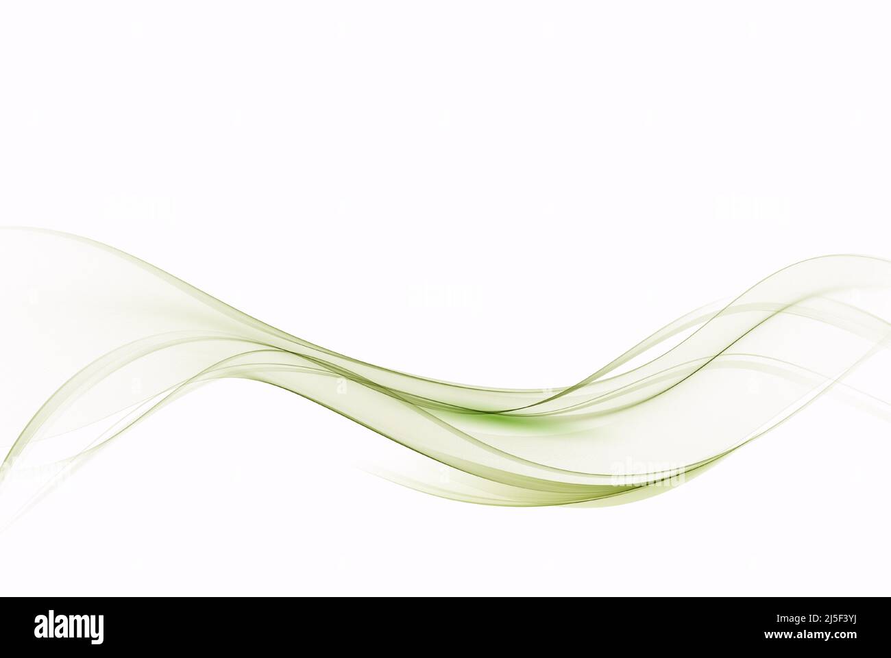 Green wavy lines. Abstract vector background. Smoky transparent green wave Stock Vector Image ...