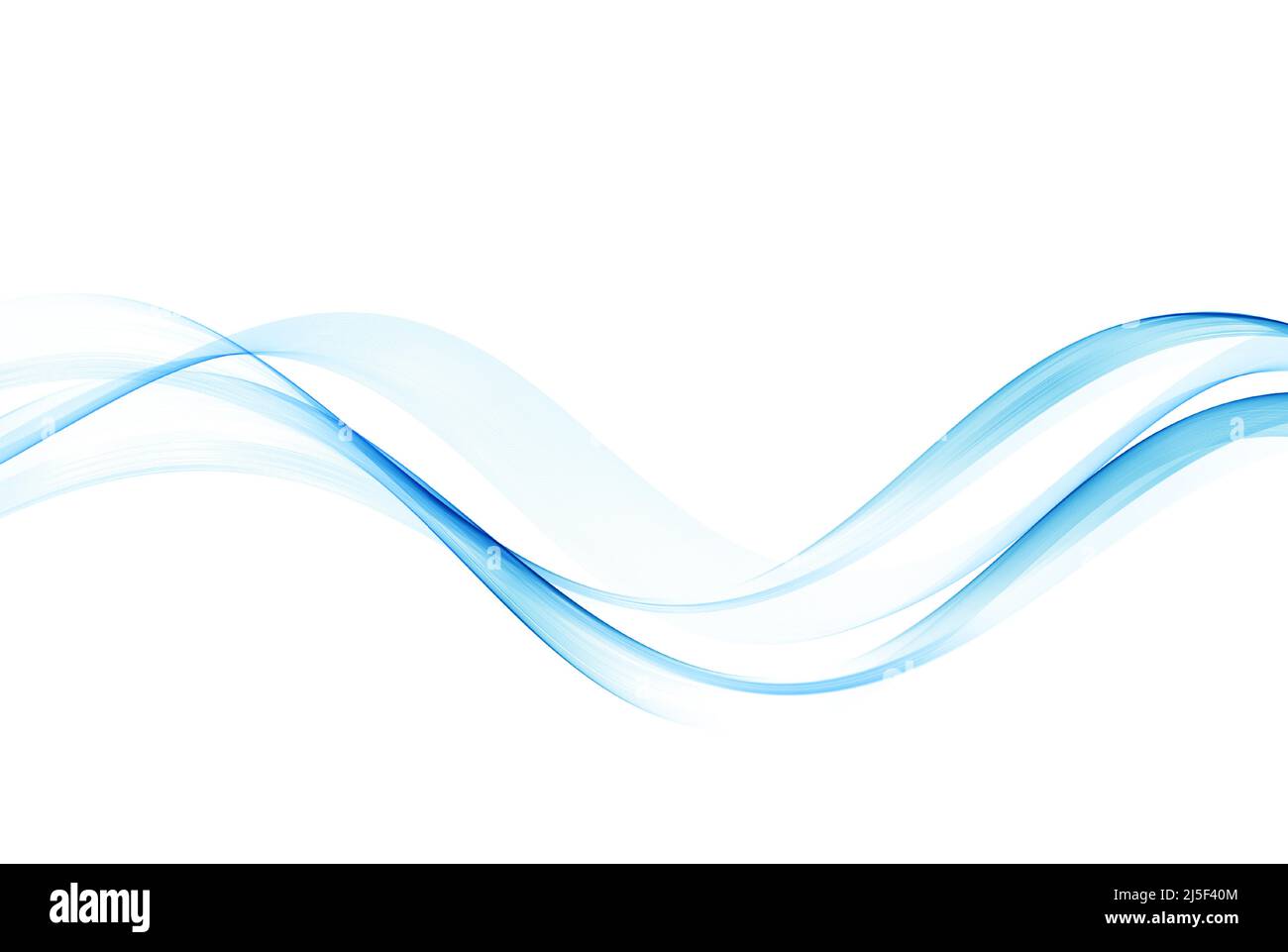 Abstract smooth blue wave element. Flow curve blue motion illustration. Smoky wave design ...