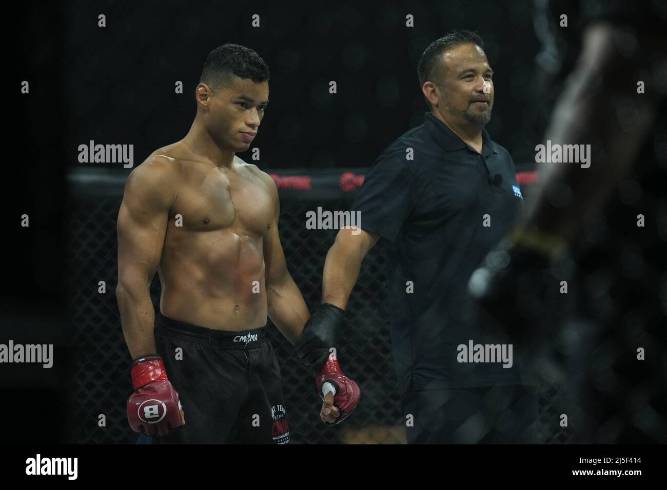 Weber almeida red corner and fabricio franco blue corner hi-res stock ...