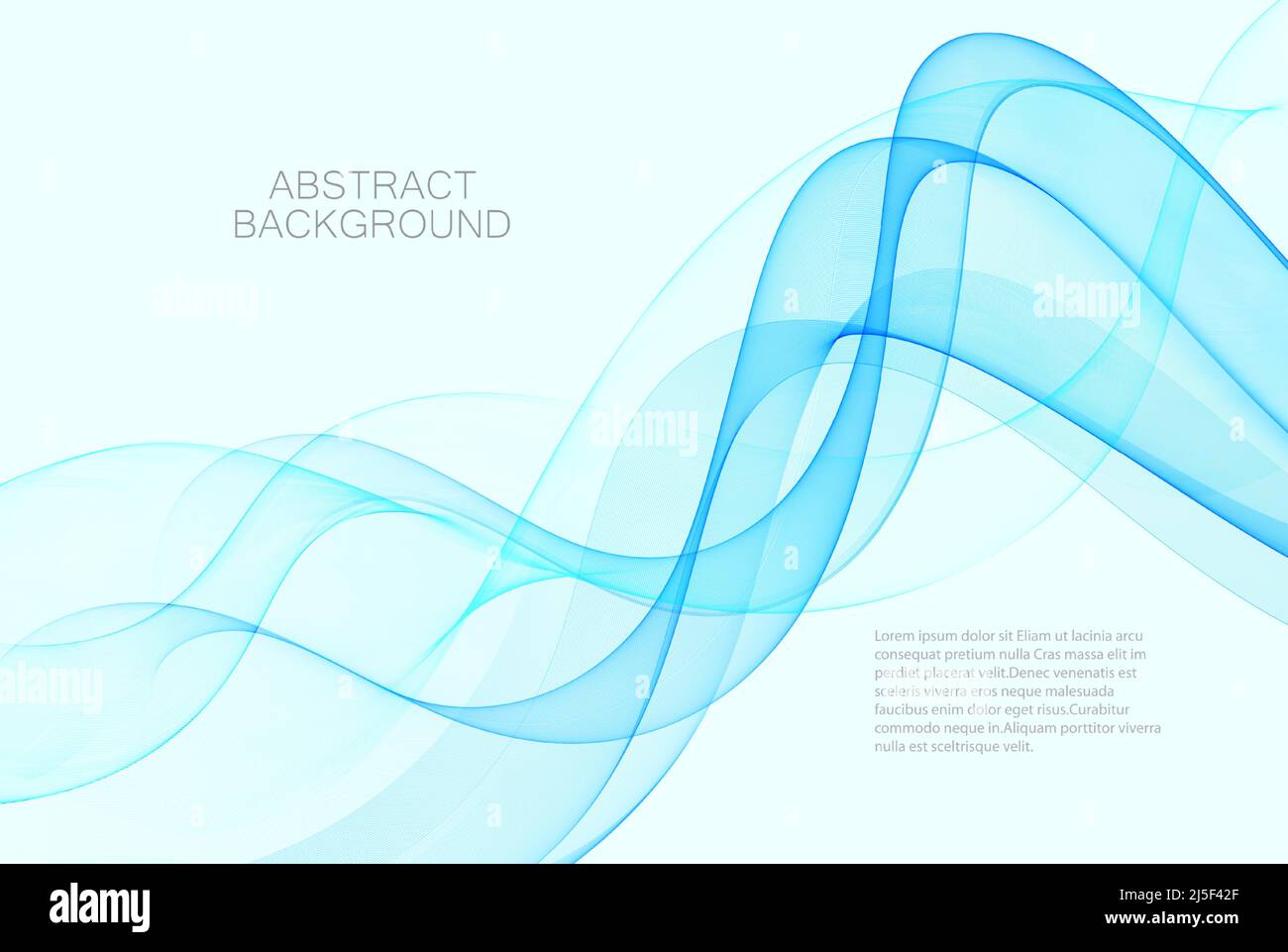Smooth abstract wave border soft blue background. Flow wave blue.Vector ...