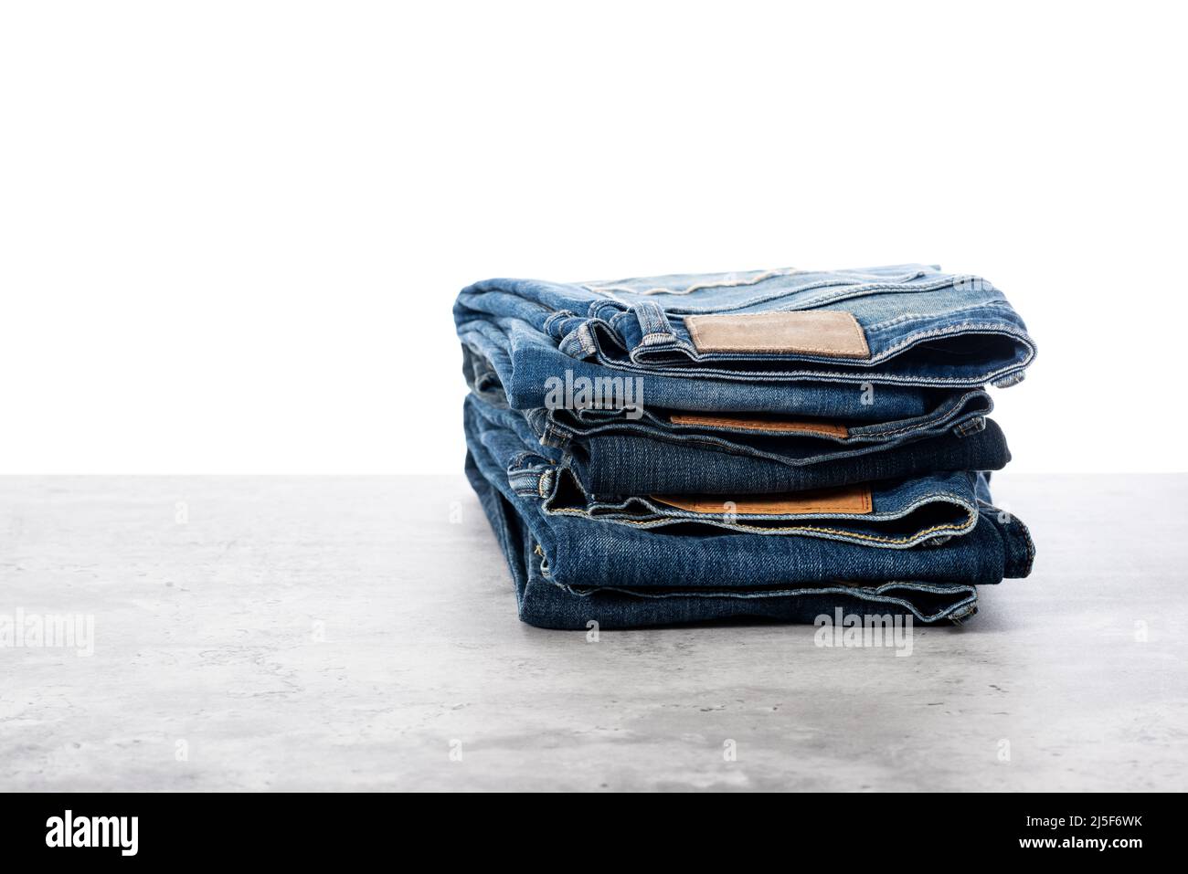 Jeans stacked hi-res stock photography and images - Alamy